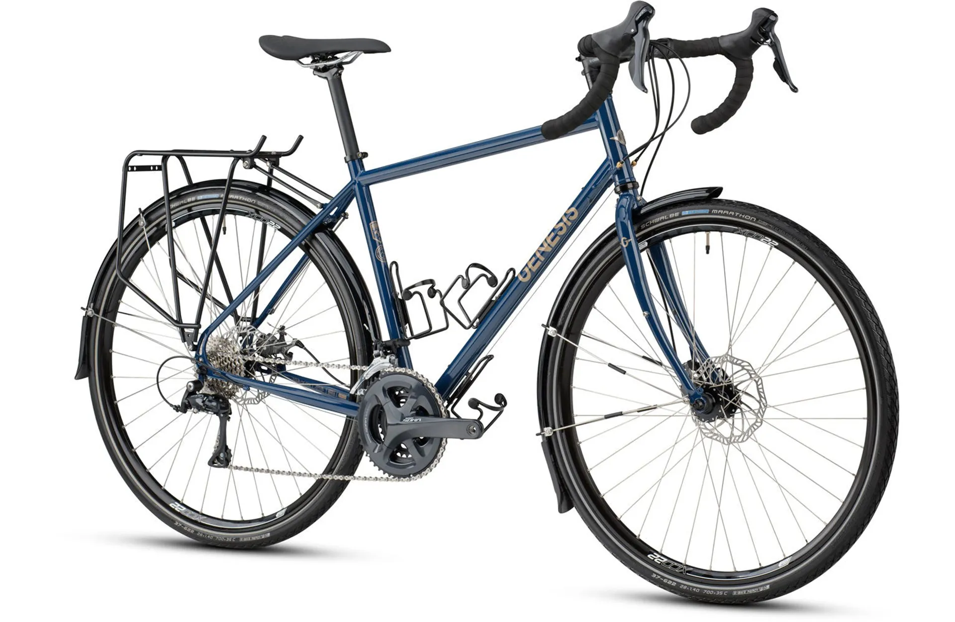 2021 Genesis Tour De Fer 10 Steel Touring Bike in Blue